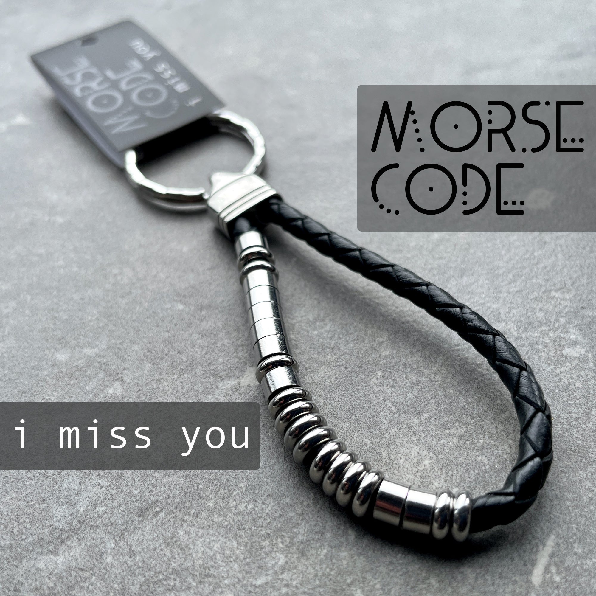 I MISS YOU | MORSE CODE KEYRING – Instinct UK